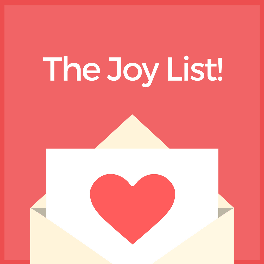 The Joy List Giveaway | America Josh
